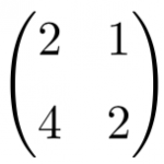 What is a Singular (or Degenerate) matrix? (examples)