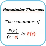 The Remainder Theorem (practice problems)